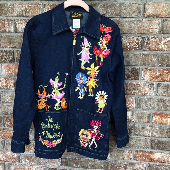 Bob Mackie | Jackets & Coats | Bob Mackie Wearable Art Jacketflowers ...